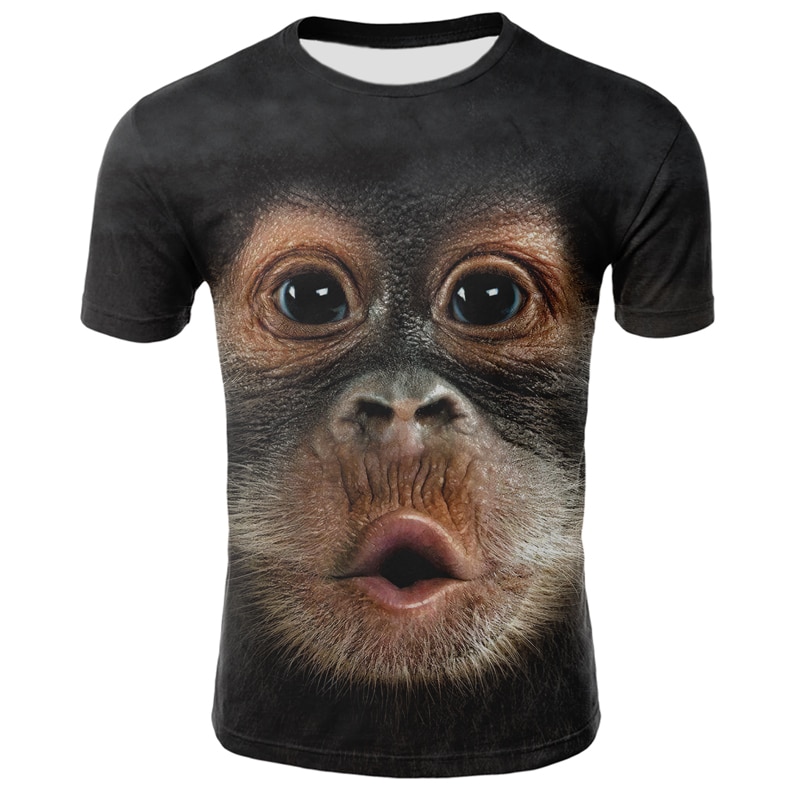 Vtipné klasické pánske tričko s motívom opice – Rayray.sk